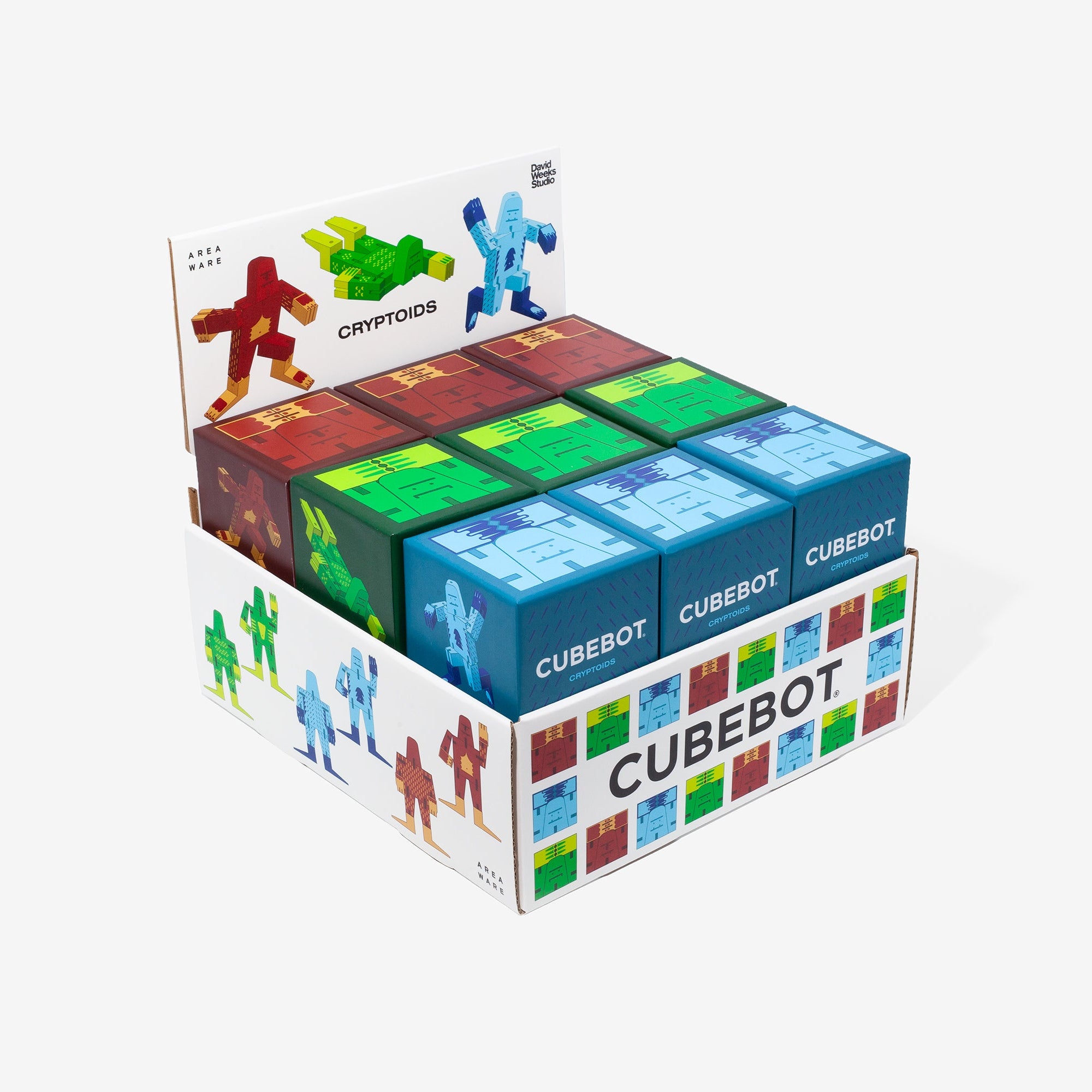 Cubebot Cryptoids POP Set – Areaware Wholesale